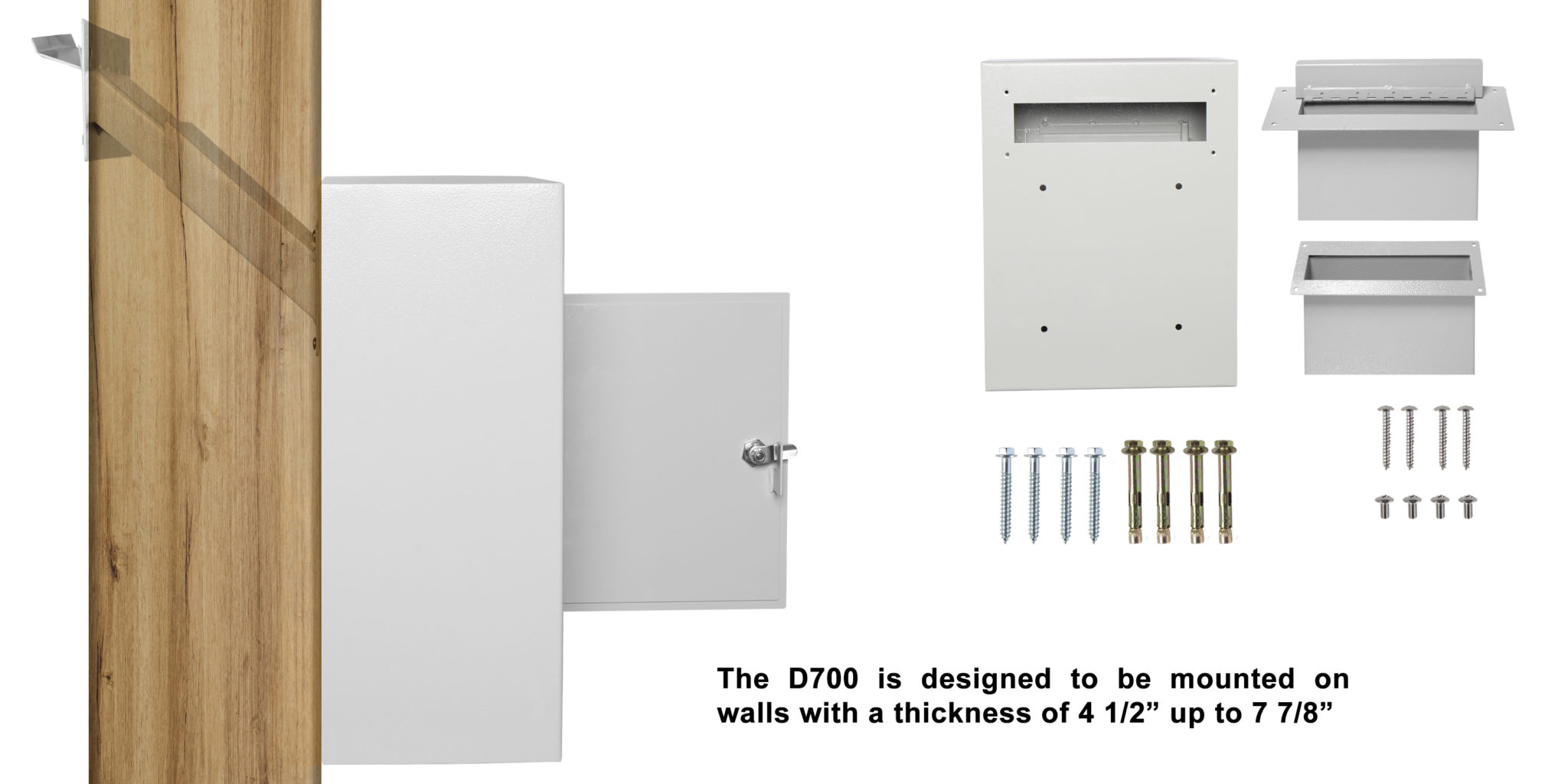 D700 Adjustable Through-Wall Deposit Dropbox - DuraBox