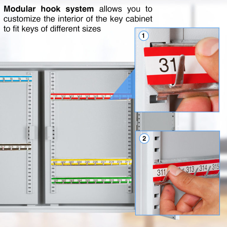 K400 400-Key Steel Cabinet Safe with Key Lock - DuraBox